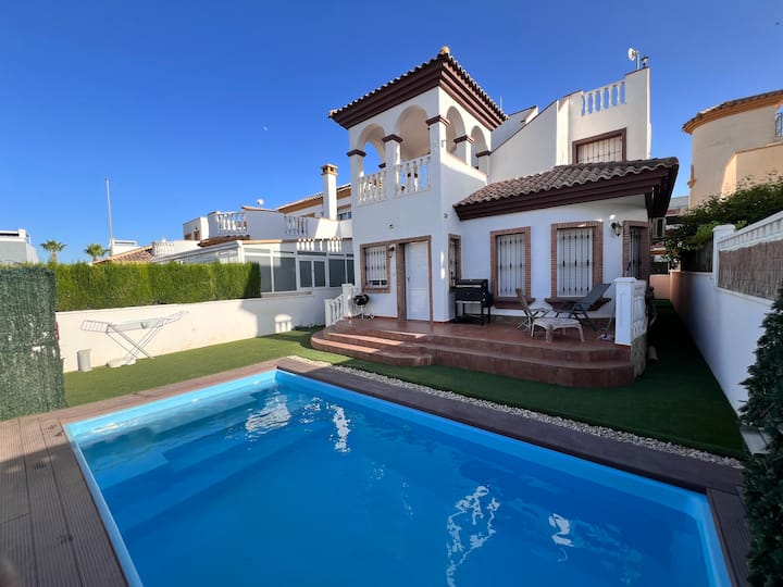 Relax Y Piscina En La Costa, Villa Habibi. - Pilar de la Horadada