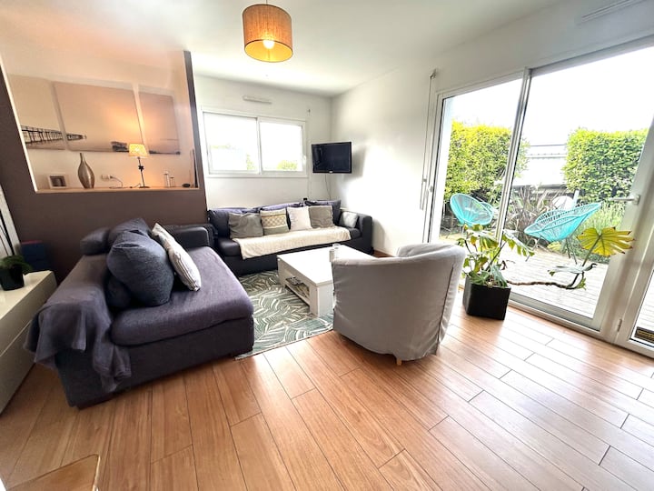 Maison Moderne 5 Min Centre Lorient-parking-jardin - Lorient