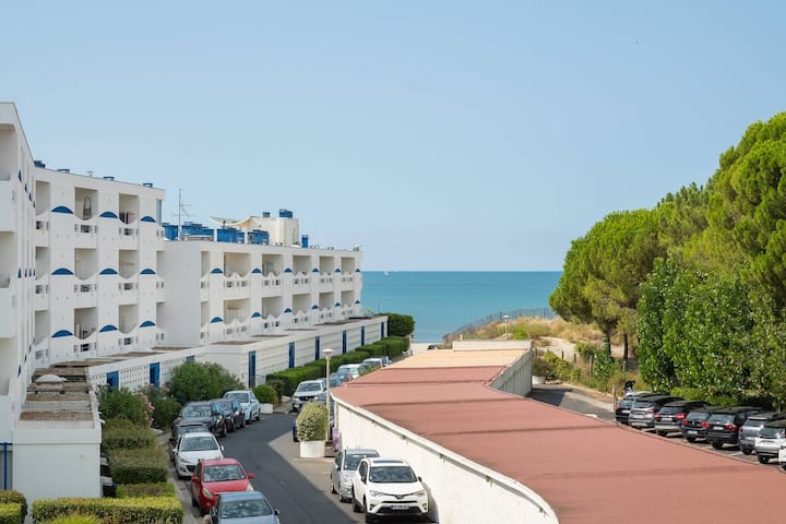 As27341- Studio Cabine Vue Mer Avec Piscine Direct - La Grande-Motte
