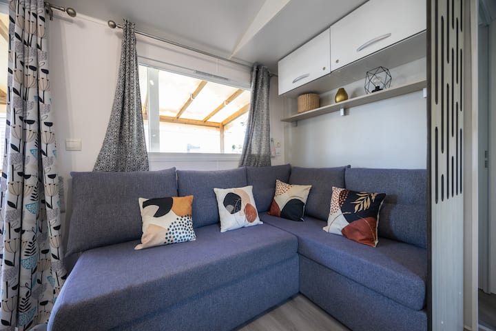 Mobil-home Climatisé 6/8 Pers à 2 Pas De La Plage - Canet-en-Roussillon