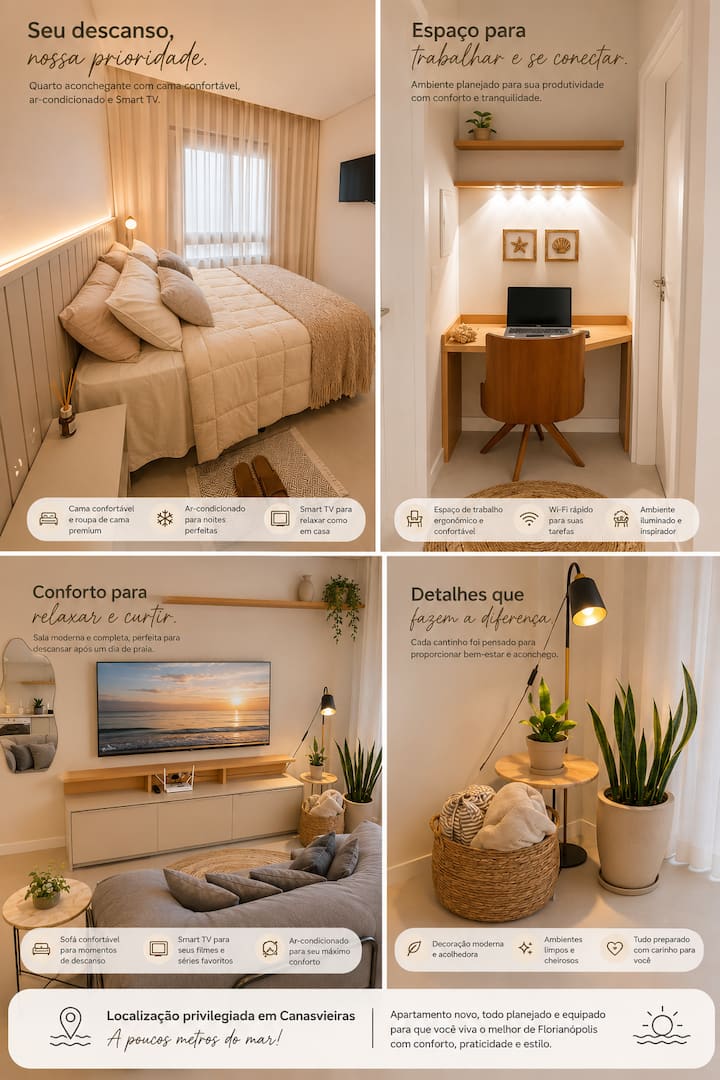 Apartamento Alto Padrão Com Piscina E Vista Mar. - Florianópolis