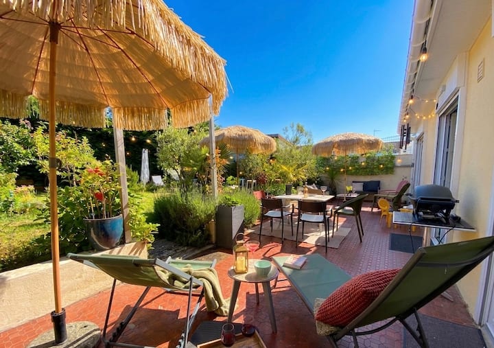Superbe Maison & Son Jardin Cosy - Sainte-Cécile Plage