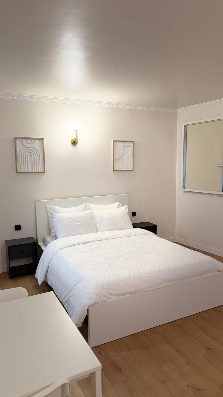 Le Nid Blanc Studio Cosy 15mn Orly - Juvisy-sur-Orge