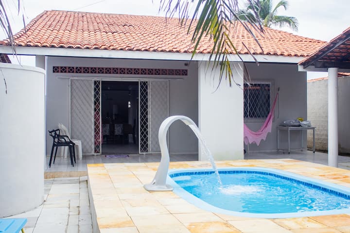 Casa Mobiliada, 4 Quartos, Piscina E Churrasqueira - Luís Correia