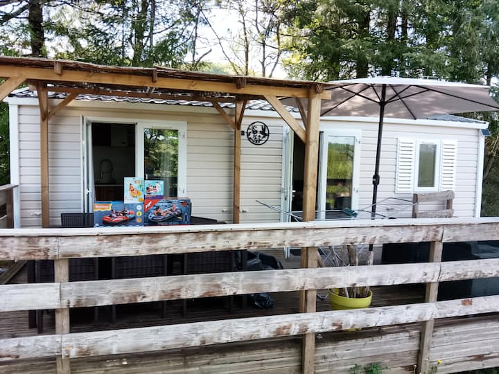 Mobile-home Climatisé Camping 
4 éToiles - Pont-de-Salars