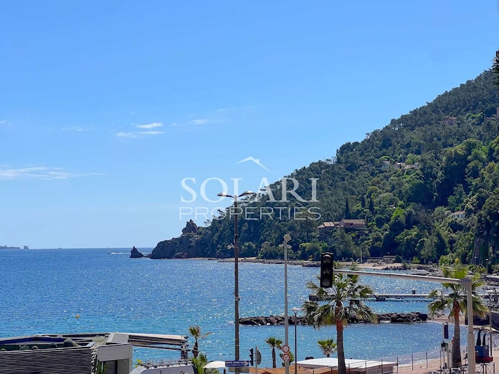 Terrasse Vue Mer, Clim, Garage, Plages & Commerces - Théoule-sur-Mer
