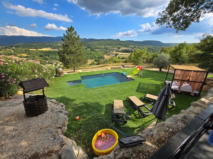 Maison Avec Vue Panoramique Sur Le Luberon - Villars