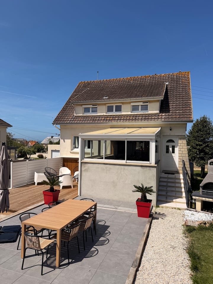Gite La Terrasse 8 Pers - Plage Commerces à Pied - Grandcamp-Maisy