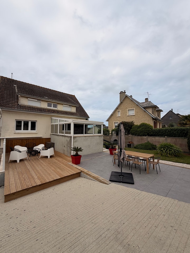Gite La Terrasse 8 Pers - Plage Commerces à Pied - Grandcamp-Maisy