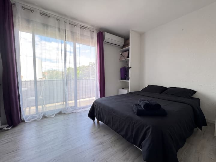 Studio Climatisé à 50m Plage + Parking Palavas - Palavas-les-Flots