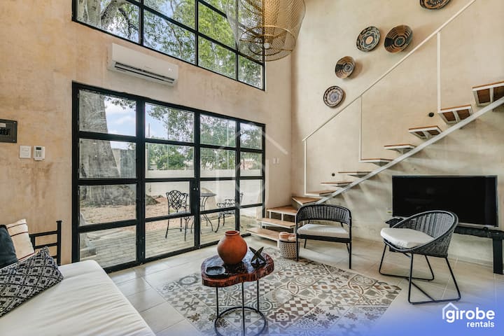 Céntrico Y Amplio Loft Con Alberca Por Av. Montejo - Mérida