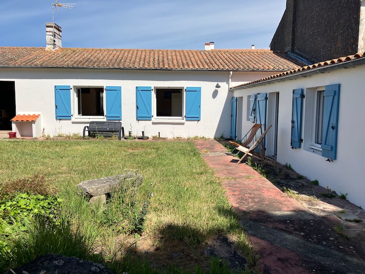 Maison "Toutapied"grand Jardin, à 5 Mn De La Plage - Barbâtre
