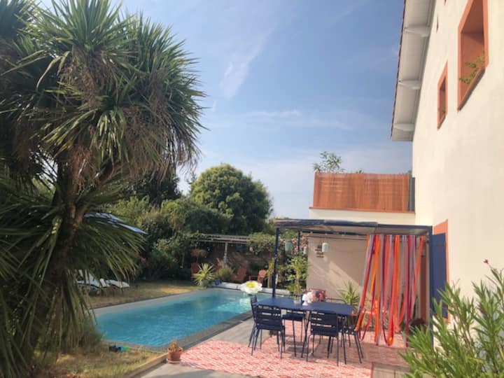 Maison De Charme Piscine Au Sel 11x3  7 Personnes - Montauban