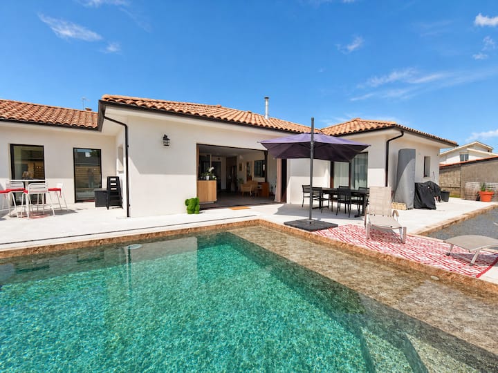 Villa Familiale Calme Clim Et Piscine Chauffée. - Gujan-Mestras