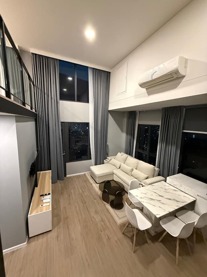 Stylish Modern 2brduplex|gym&pool|sunset City View - Bangkok