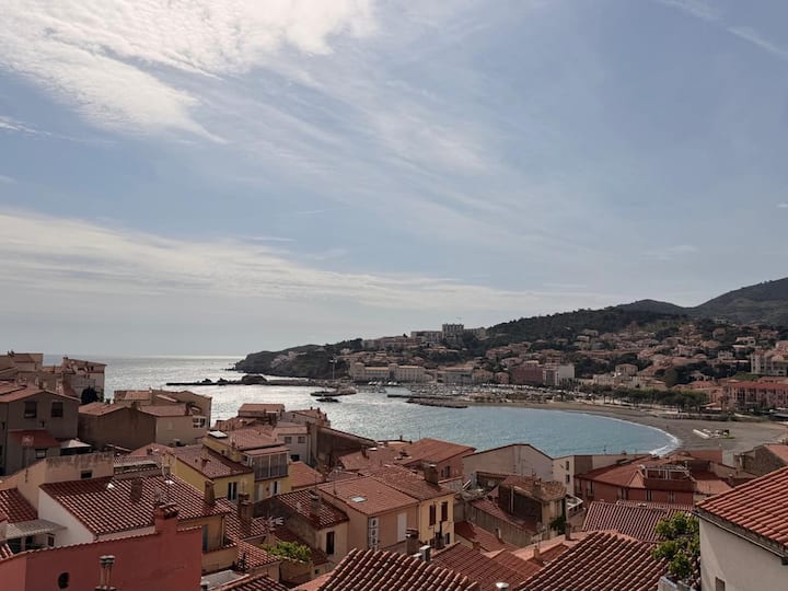 Appartement Ravissant Vue Mer - 2 Pers. - Plage de Banyuls-sur-Mer