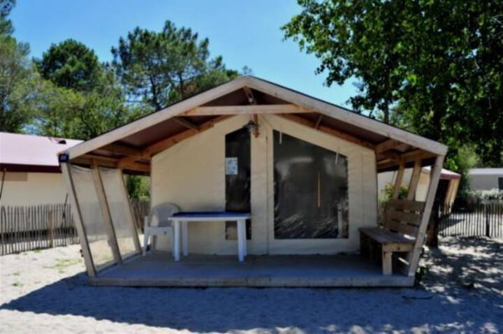 Tente Nature Confort 2 Chambres 4 Personnes, Sans - Montalivet les Bains
