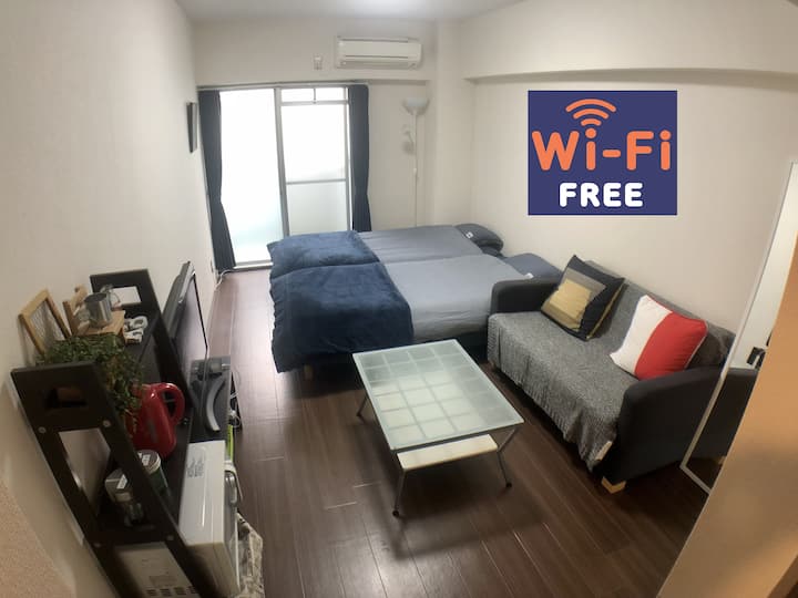Near Namba(5mins By Train)/free Wifi/406 - Ōsaka