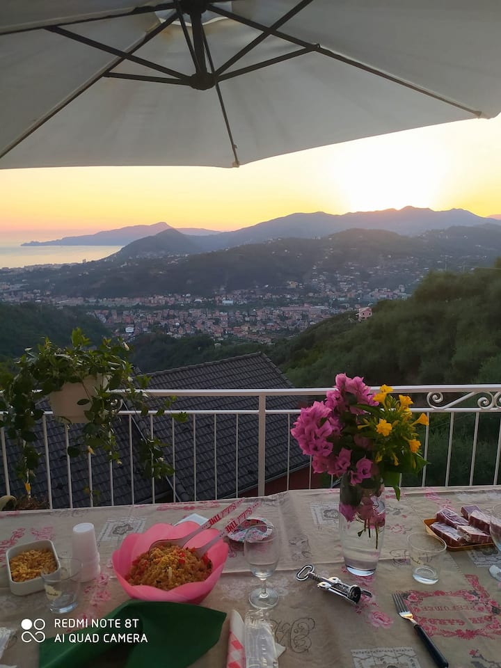 La Terrazza Di Brecca - Tipica Casetta Vista Mare - Chiavari