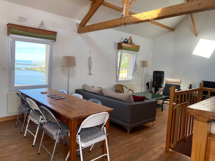 Maison Avec Vue Exceptionnelle Sur Port Et Mer. - Barfleur
