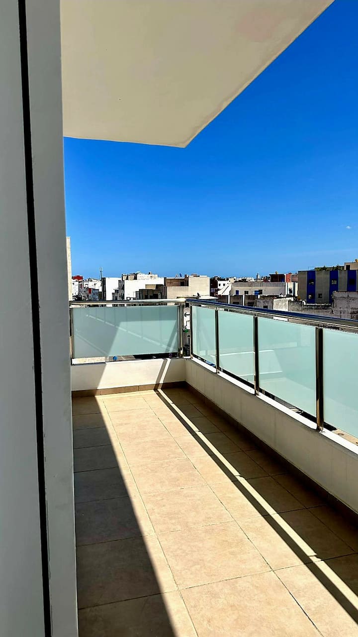 Appart 7 Pers Avec Terrasse-plage à Pied- Martil - Martil