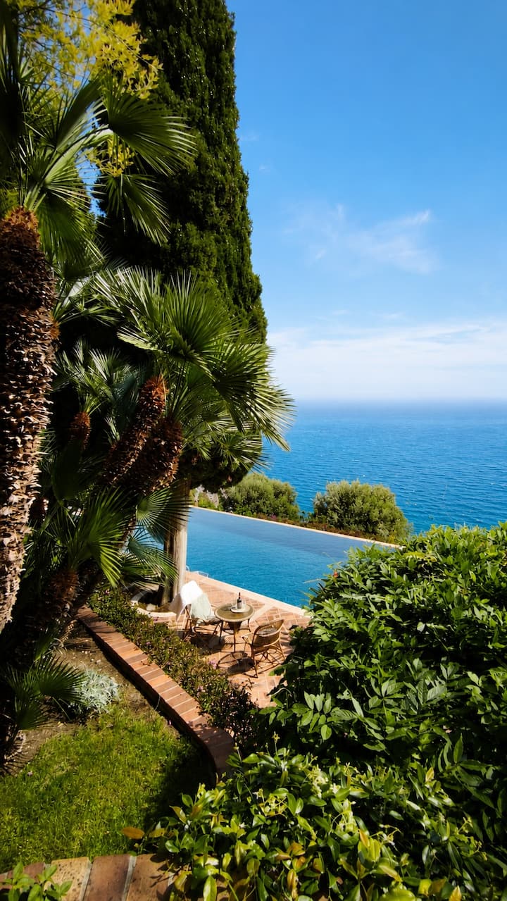 Villa Piscine, Vue Mer, Accès Piéton - Menton