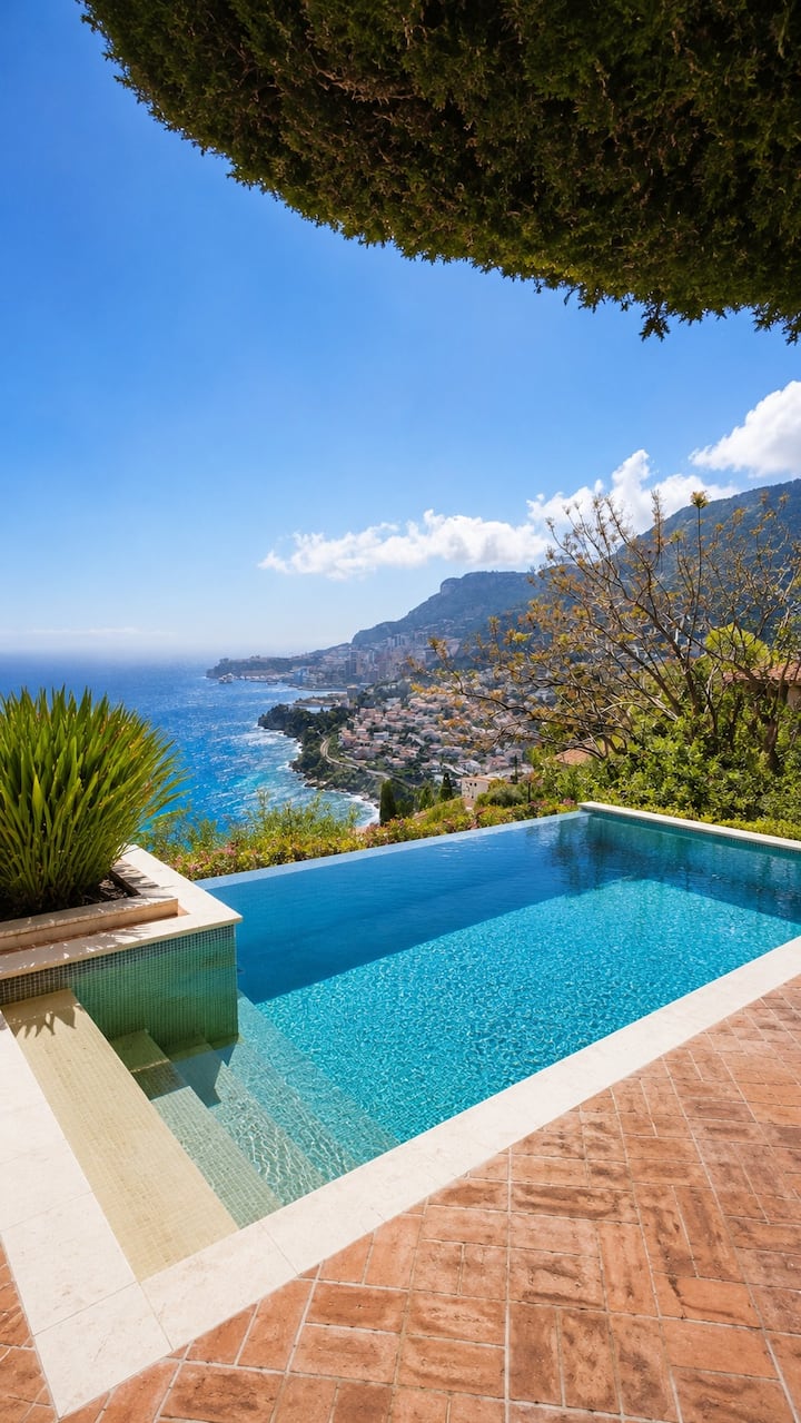Villa Piscine, Vue Mer, Accès Piéton - Mônaco