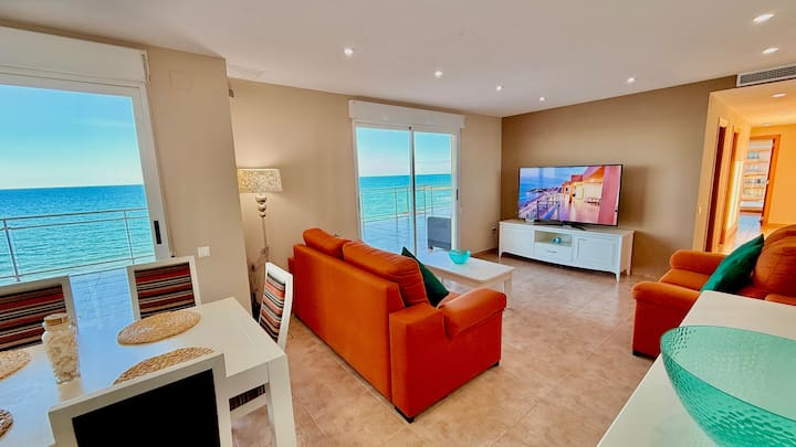Beachfront Penthouse, 360 Views Large Terrace - Oropesa del Mar