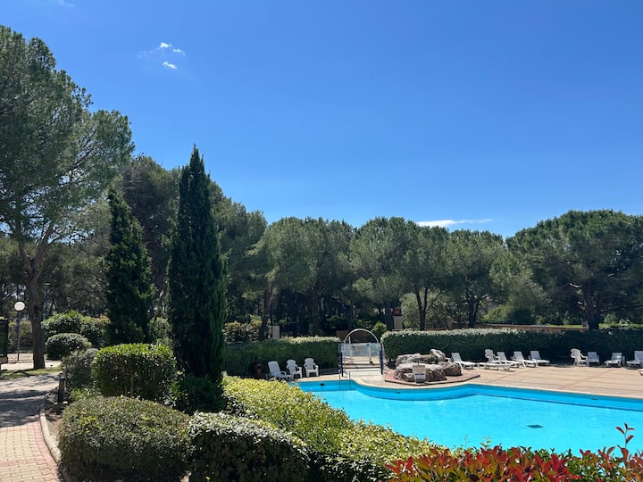 Charmant Studio, Piscine & Terrasse Au Calme - Balaruc-le-Vieux