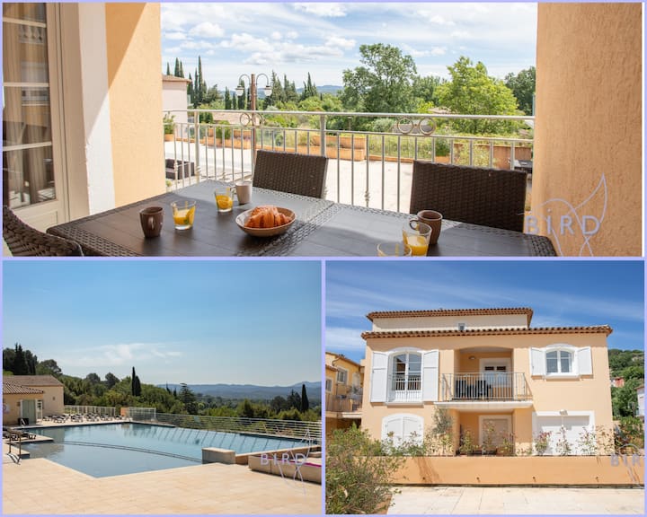 Superbe 3 Pièces Climatisé Avec Terrasse & Piscine - Fayence