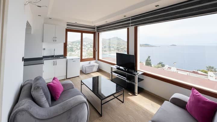 Sea View King Suite In Yalıkavak Walk To The Beach - Yalıkavak