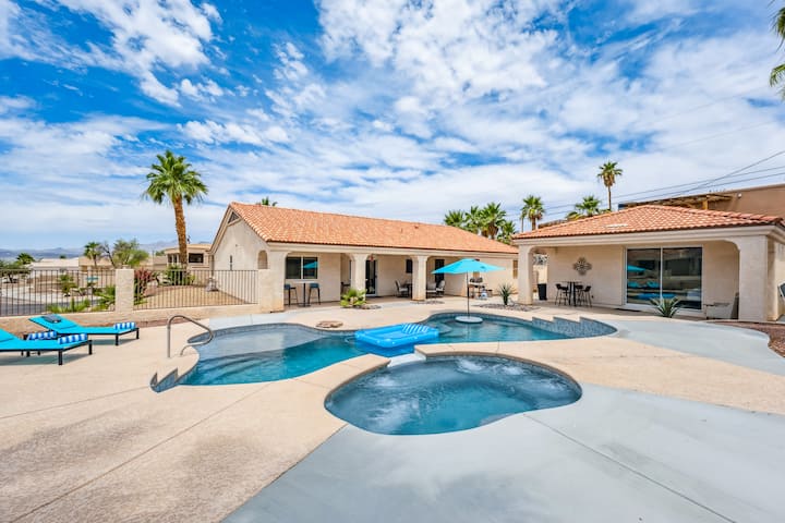 Stillwater Palms: 4bd, Pool+spa, Casita, Lake View - Havasu Lake, CA