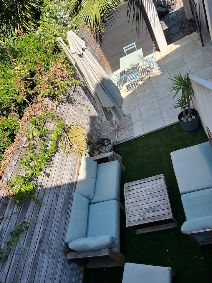 Charmant 3 Pièces Avec Jardin à 5min De La Plage - La Capte