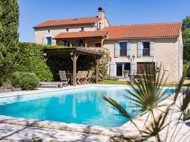 Villa Avec Piscine Et Parking - 12 Pers. - Gramat
