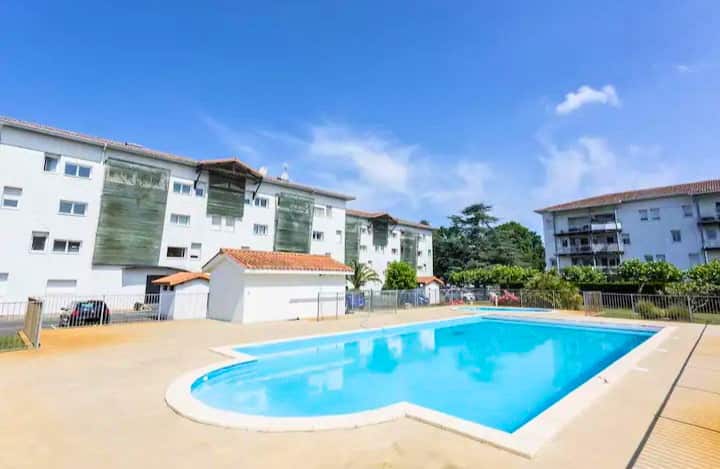 Appt Spacieux 8 Personnes, Piscine, Jardin, Wifi - Biscarrosse
