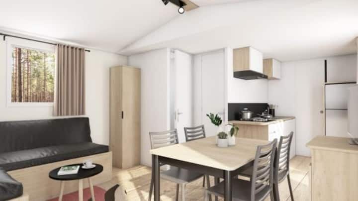 Mobil Home Saphir Vue Mer 2 Chambres 4 Personnes, - Plomodiern