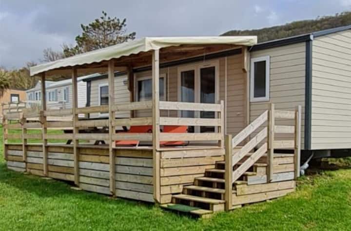 Mobil Home Saphir 3 Chambres 6 Personnes, Terrasse - Plomodiern