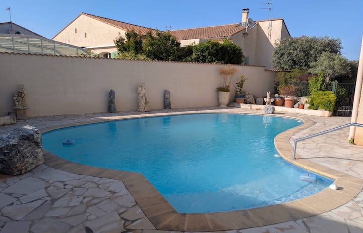 "L'atlantide" Appartement D'exception Avec Piscine - Mauguio