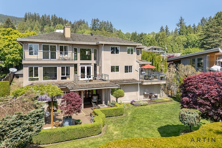 Luxe West Van Estate | Theater, Garden & Terraces - West Vancouver