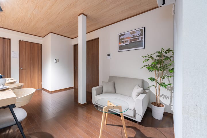 名古屋城・名古屋駅アクセス良好｜ダブルベッド4+2台｜リノベ済み高級2ldk｜無料駐車場付き - Nagoya