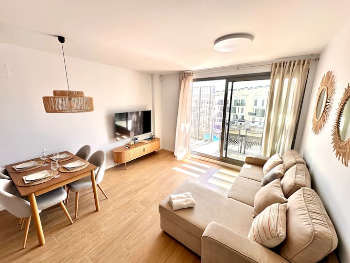 Sunny Penthouse With A Terrace And Views - Dénia