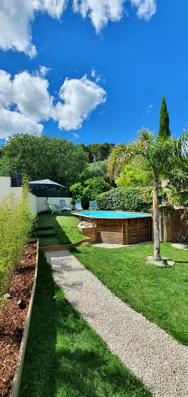 Villa Climatisée Avec Piscine Privée Et Jardin - Clermont-l'Hérault