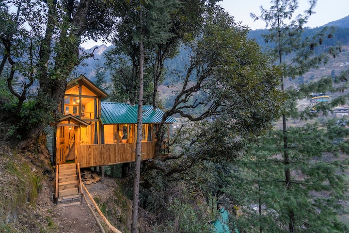 Riverside Treehouse Near Main Jibhi Market - Jibhi