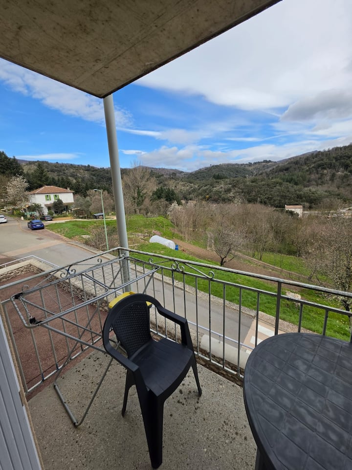 La Vallée Gîte N°31 - Balcon Et Vue Sur La Vallée - Jaujac