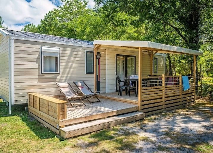 Mobil-home 4 Pièces 6 Personnes Tv Clim - Hourtin