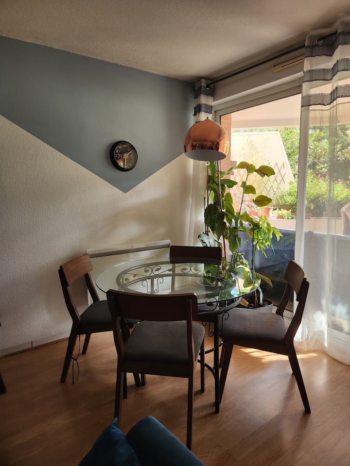 Bel Appart Avec Terrasse, Piscine Et Parking Privé - Cugnaux