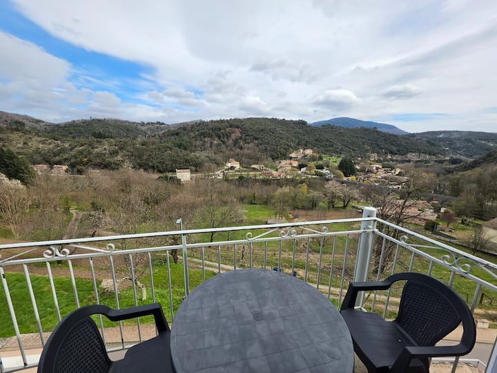 La Vallée Gîte N°36 - Balcon Et Vue Sur La Vallée - Jaujac