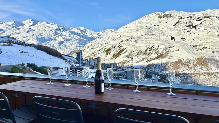 Panorama Lodge Croisette, Ski Aux Pieds Plein Sud - Les Menuires