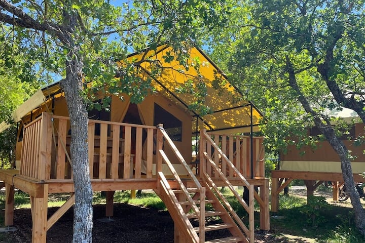 Bungalow Toilé 3 Pièces 5 Personnes Sans Sanitai - Saint-Saturnin-lès-Apt
