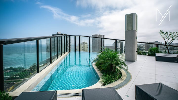 Mm| King Bed · Pool & Coworking · Walk To La Mar - Perú